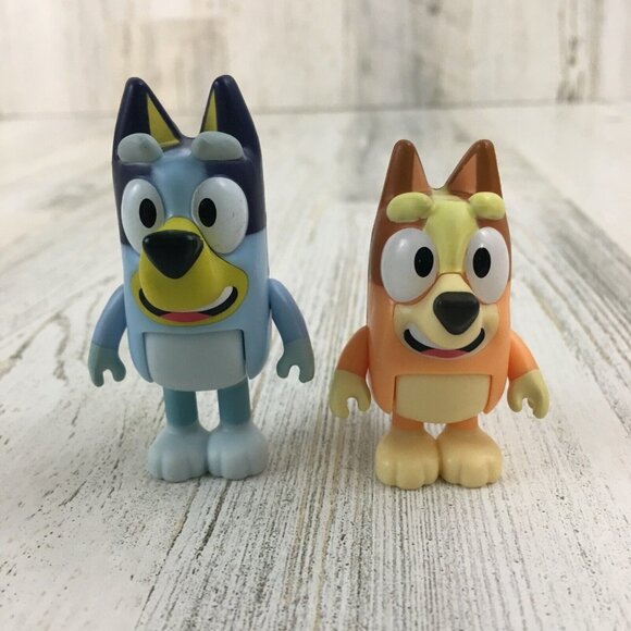 moose toys | Toys | Bluey And Bingo Heeler Figure Lot Big Smile Face ...